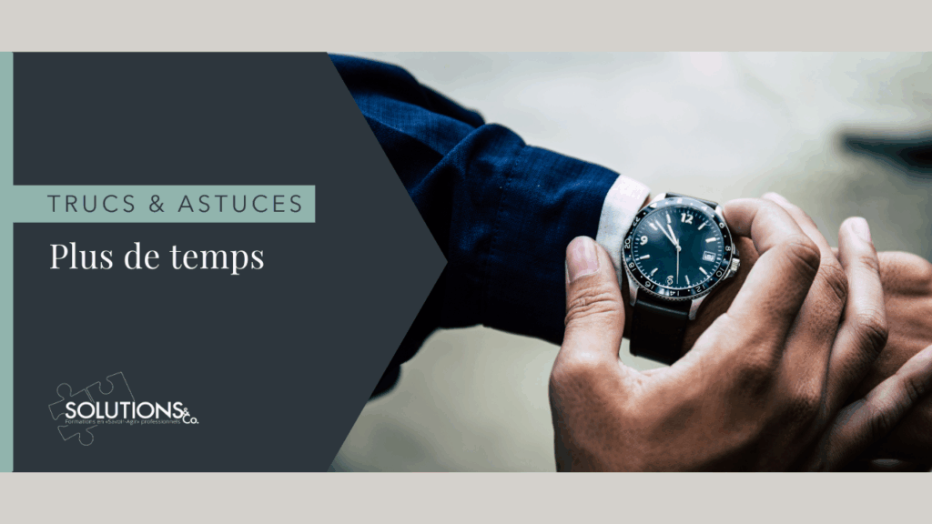 Plus de temps │ Solutions & Co.
